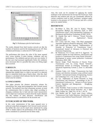 Distance protection scheme for transmission line using back propagation neural network | PDF