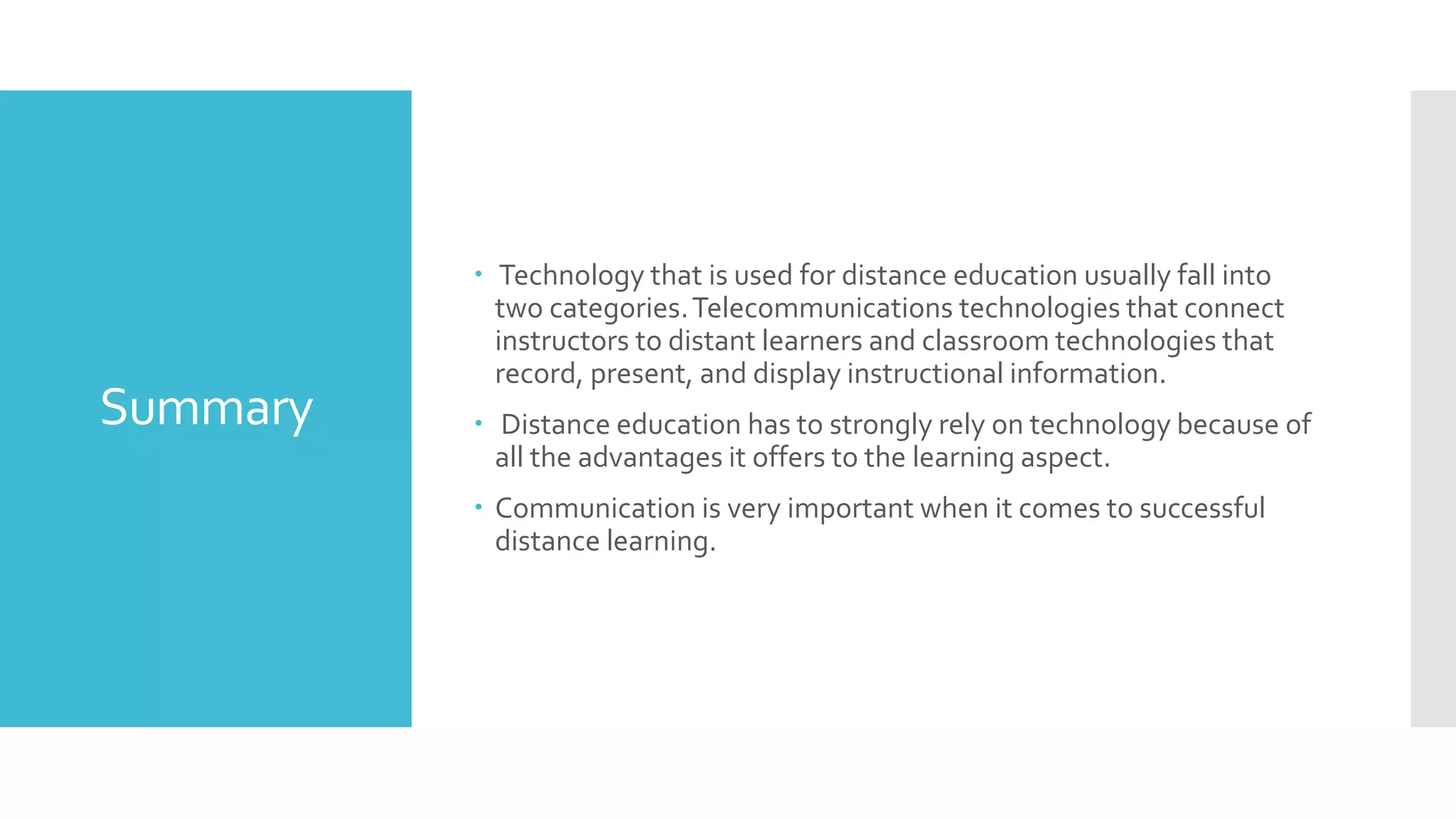 Distance technologies | PPTX