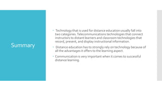 Distance technologies | PPTX