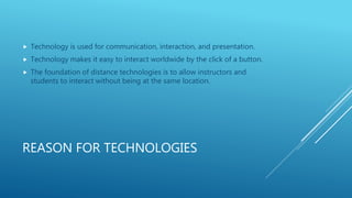 Distance Technologies | PPT