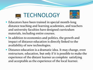 Distance technologies slideshare | PPT