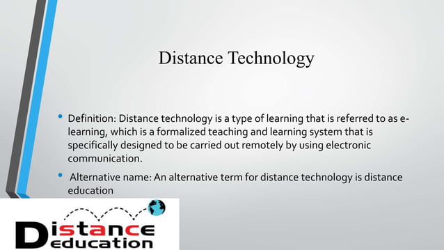 Distance technology | PPT