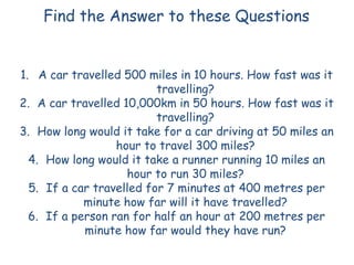 Distance time graphs lesson | PPTX