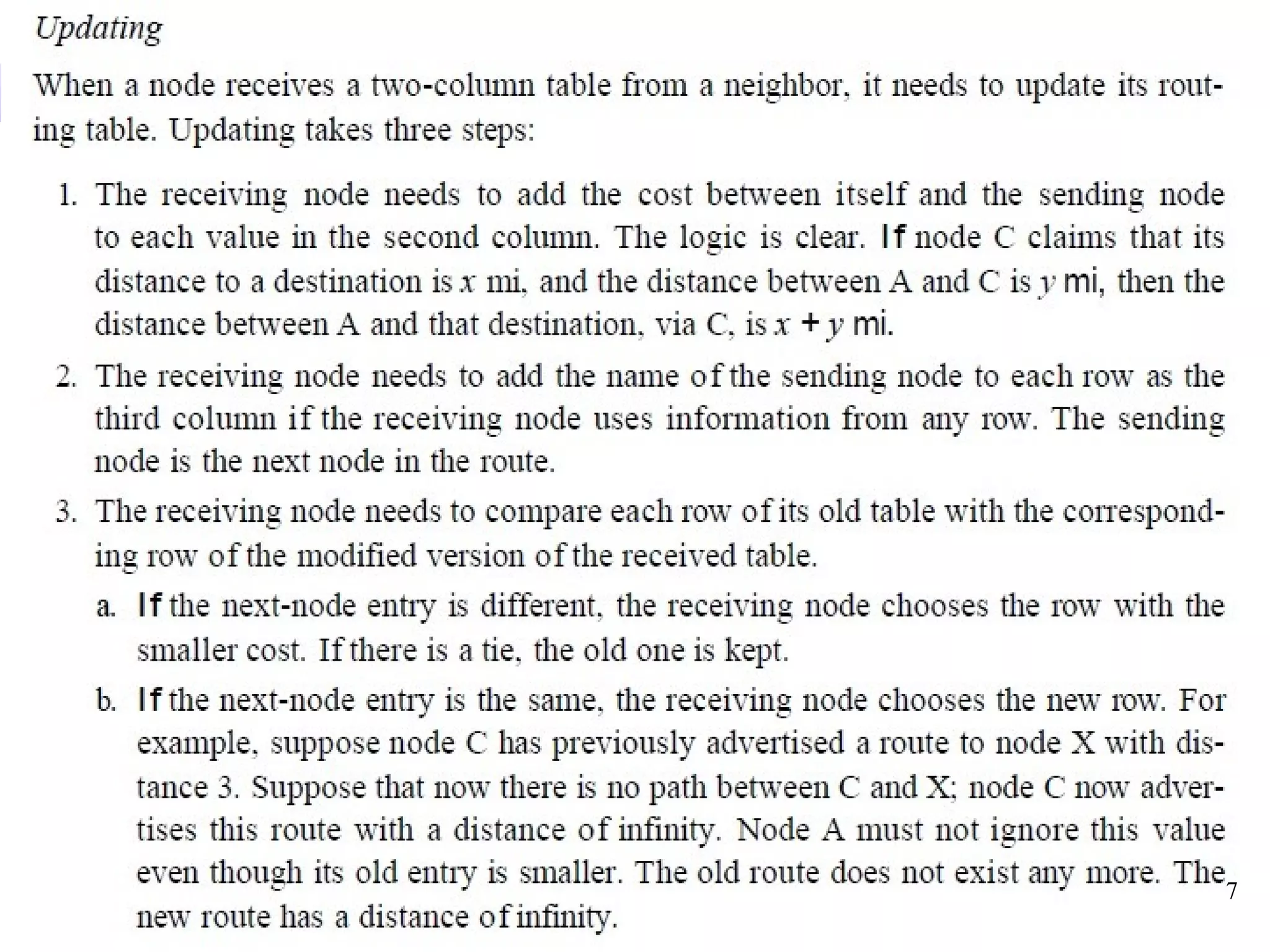 Distance vector routing | PPT