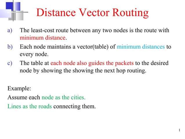 Distance Vector Routing Ppt