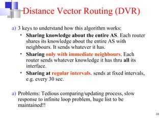 Distance vector routing | PPT