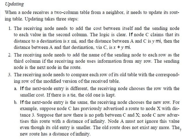 Distance vector routing | PPT
