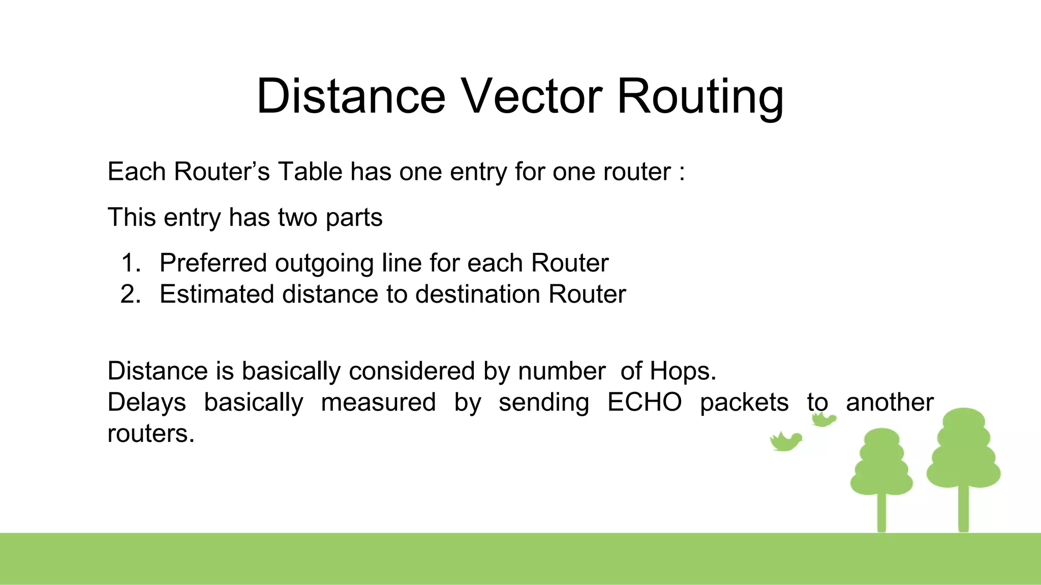 Distance vector routing | PPTX