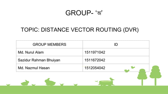 Distance vector routing | PPTX