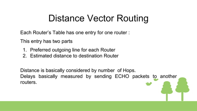 Distance vector routing | PPTX