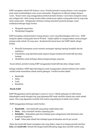 Distance vektor | PDF