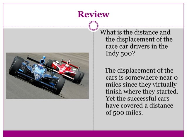 Distance vs- Displacement.ppt for grade 7 | PPT