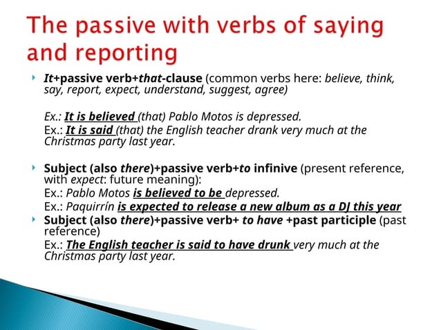 distancing expressions, the passive C level.ppt