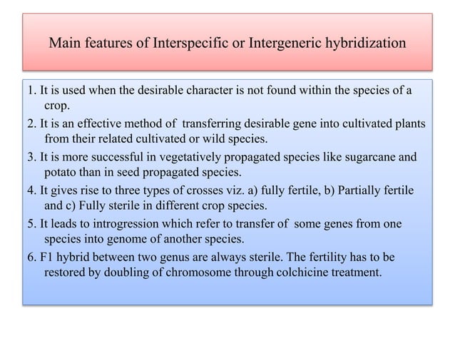 Distant hybridization | PPTX