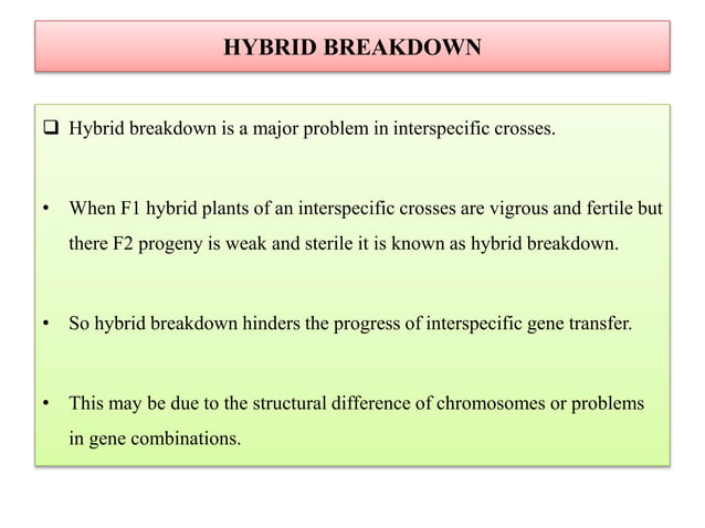 Distant hybridization | PPTX