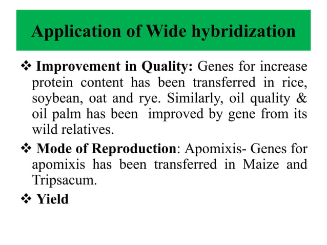 Distant hybridization - Copy.pptx | Infertility | Reproductive Health