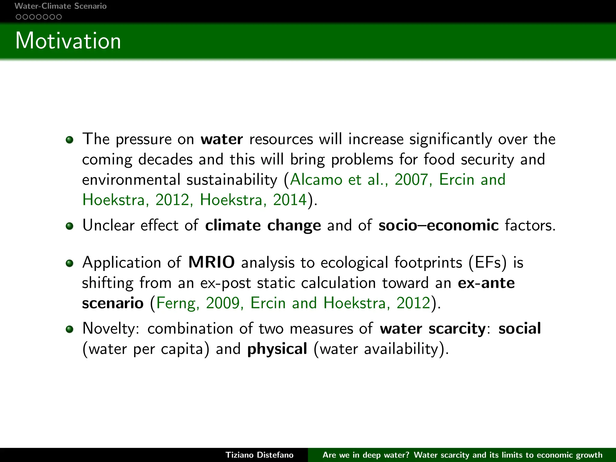 Are We deep in water? Water Scarcity and it's limit to economic growth ...