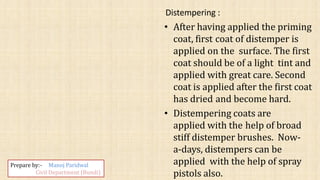 Distempering and Varnish manoj.pdf