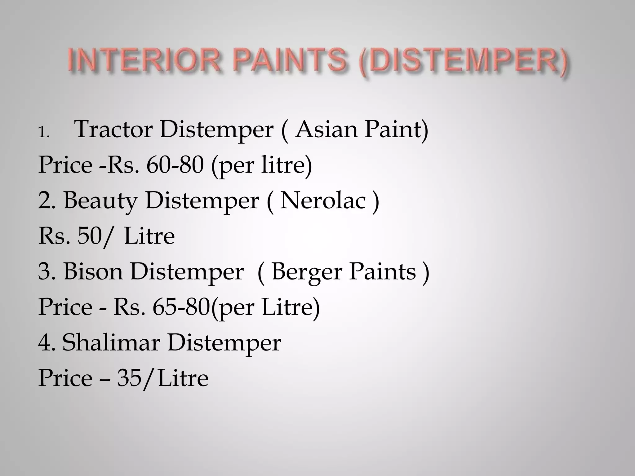 Distempers paint | PPTX