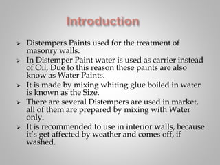 Distempers paint | PPTX