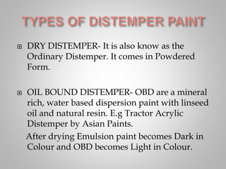 Distempers paint | PPTX