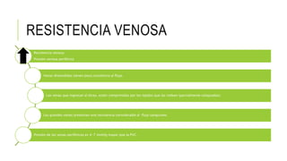Distensibilidad vascular y función de las venas | PPTX