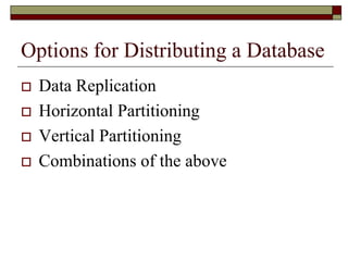 distributed database management system.ppt | Databases | Computer ...