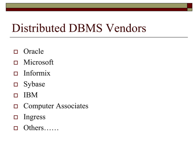 Distributed Database Management Systemppt