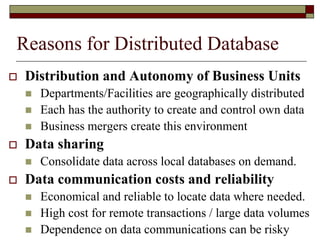 distributed database management system.ppt | Databases | Computer ...