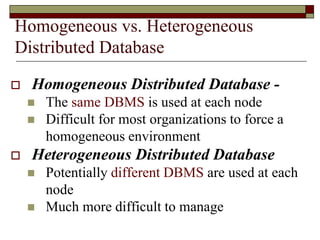 distributed database management system.ppt | Databases | Computer ...