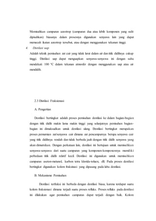 Distilasi fraksionasi | DOCX