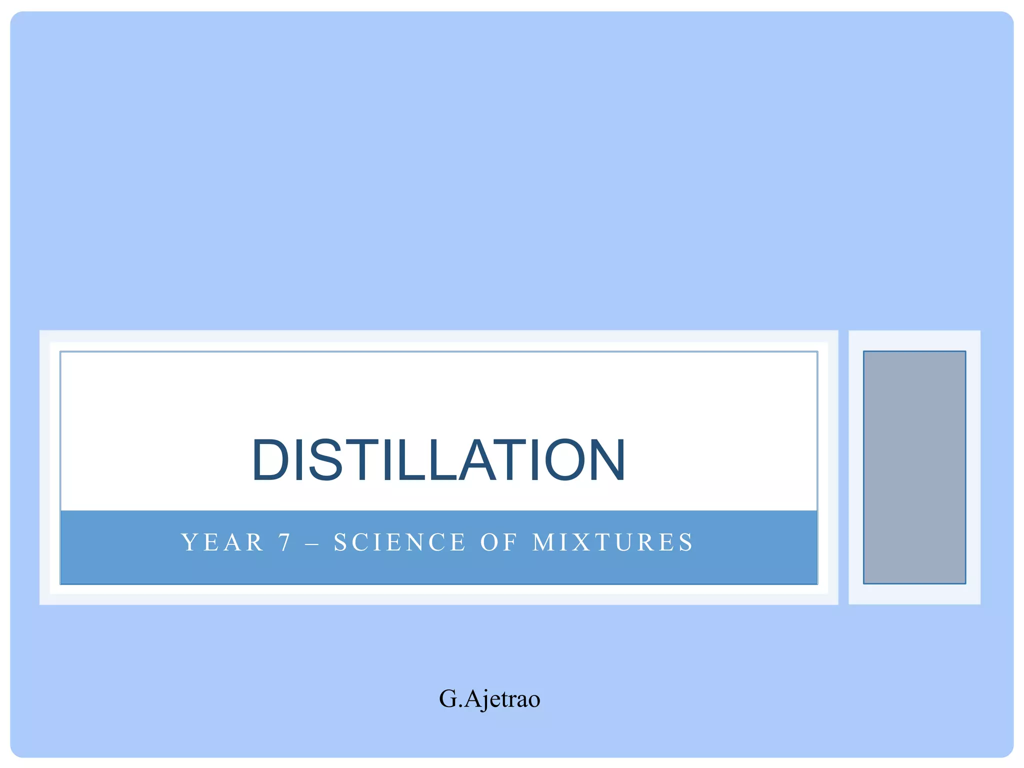 Distillation | PPTX