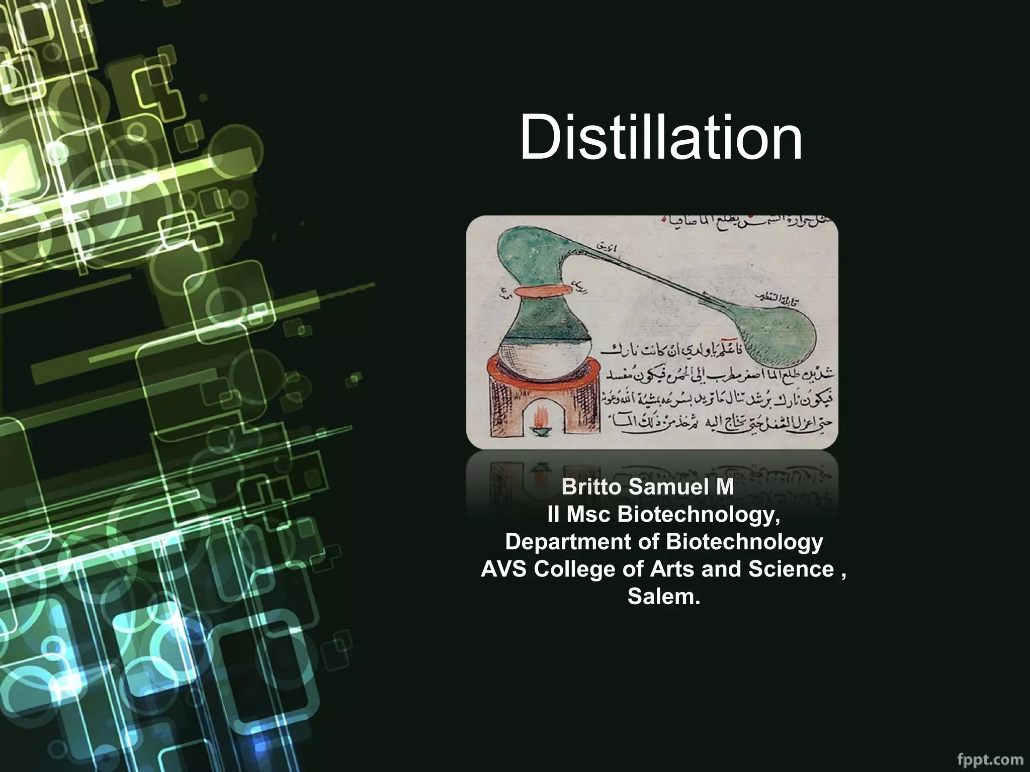 Distillation in short | PPT