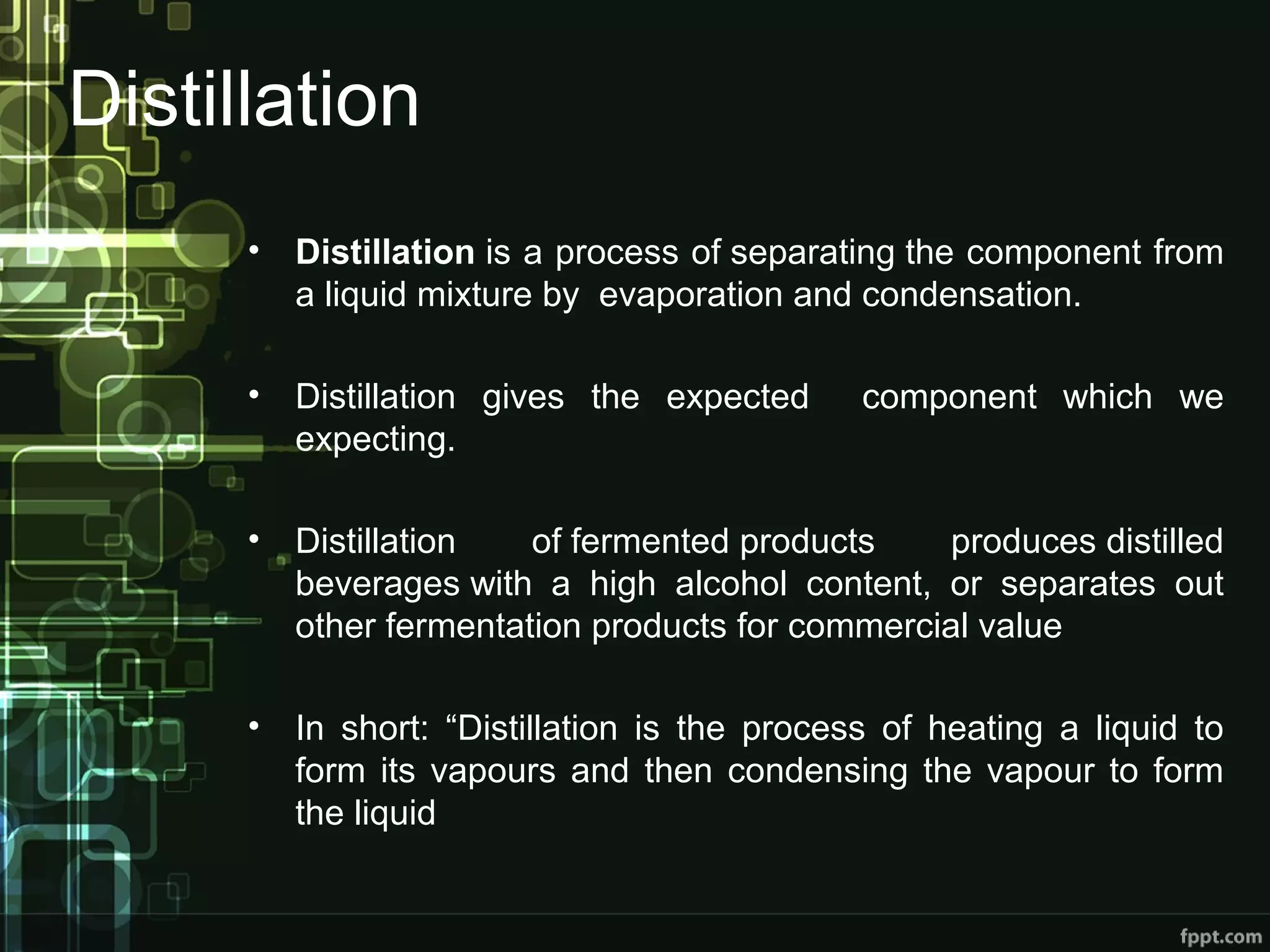 Distillation in short | PPT