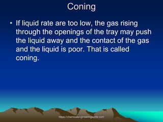 Types of Distillation & column internals | PPTX