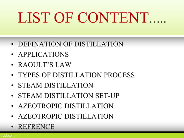 Distillation | PPT | Chemistry | Science