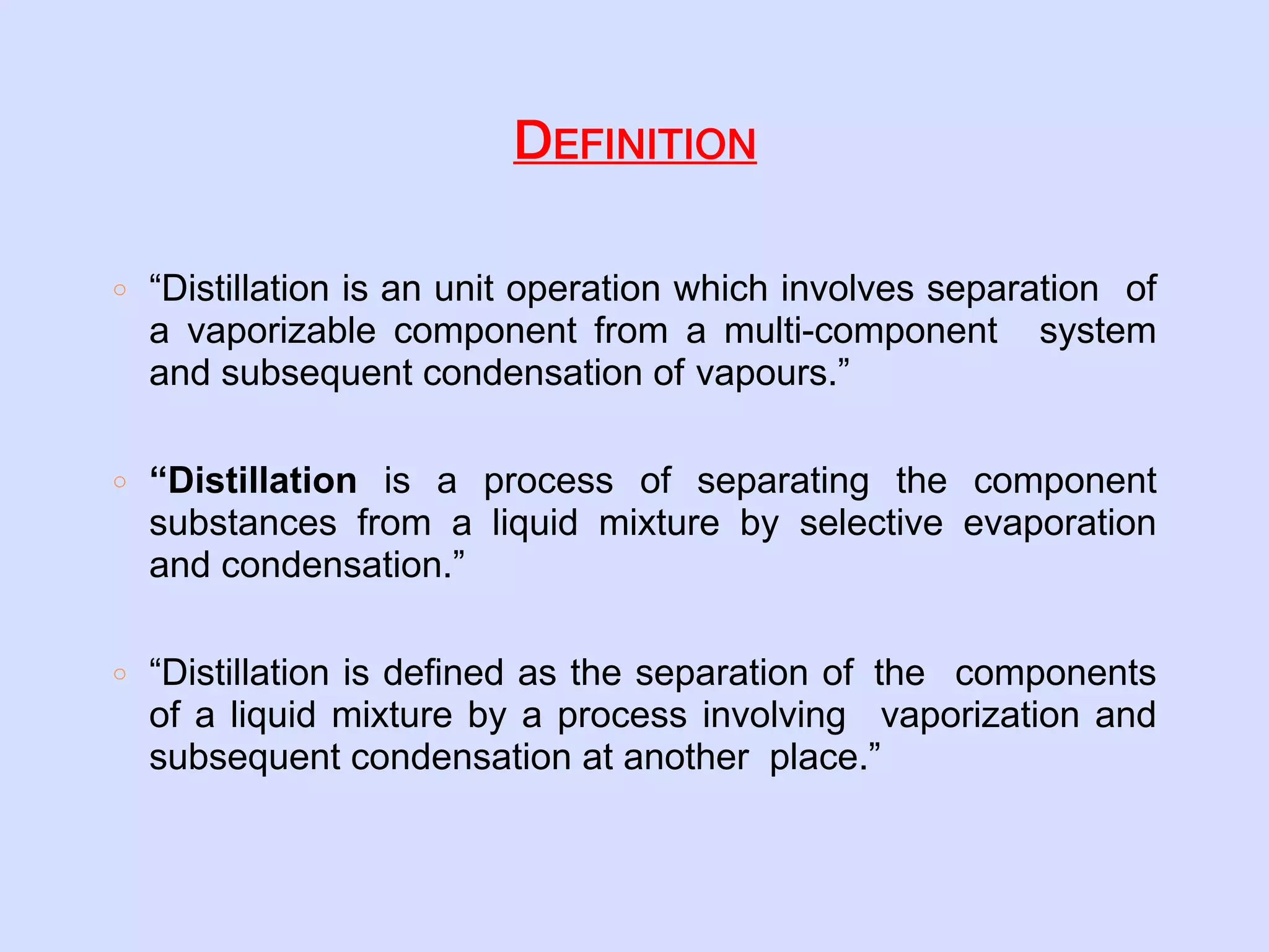 Pharmaceutical engineering: Distillation | PDF