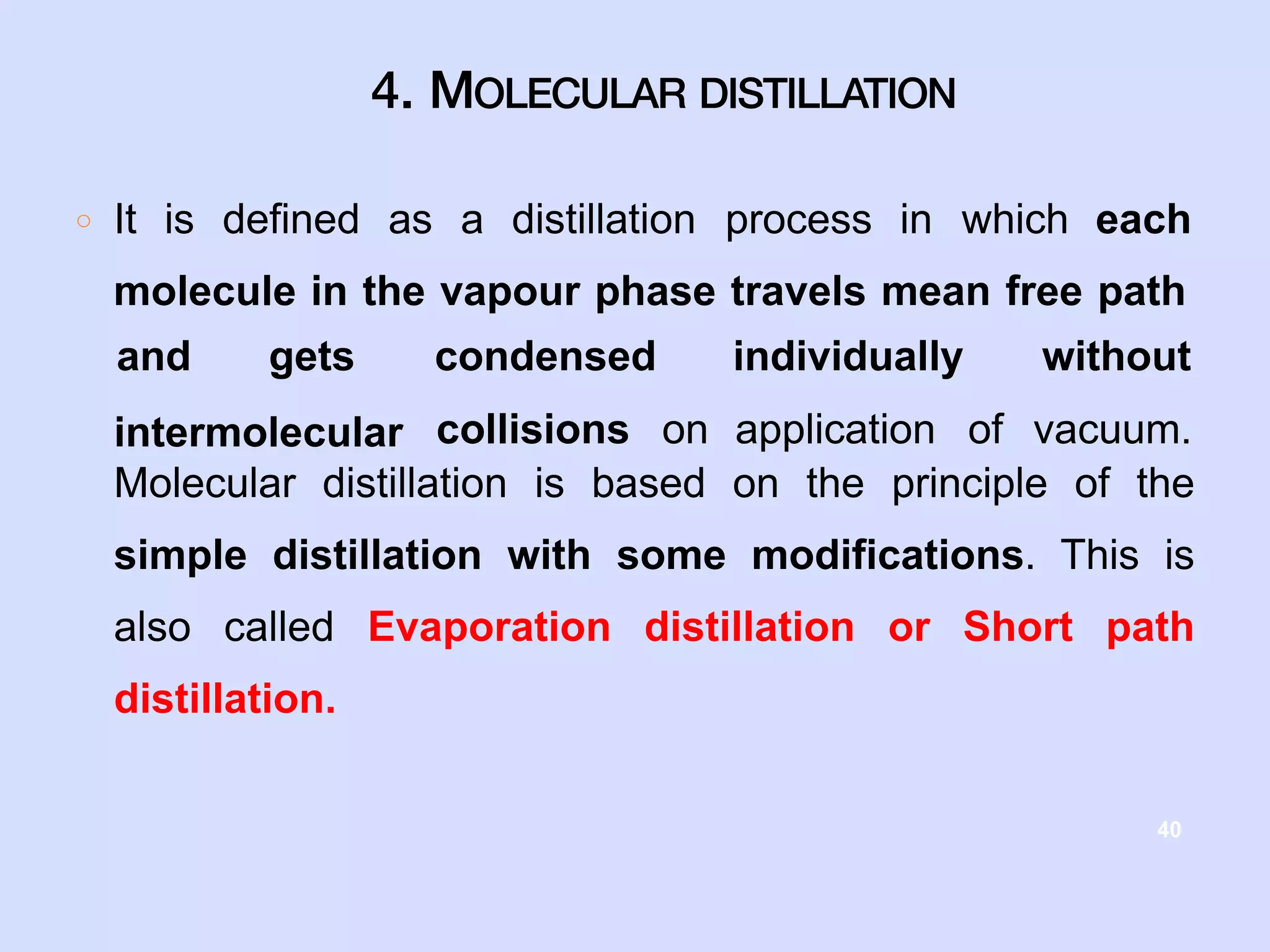Pharmaceutical engineering: Distillation | PDF