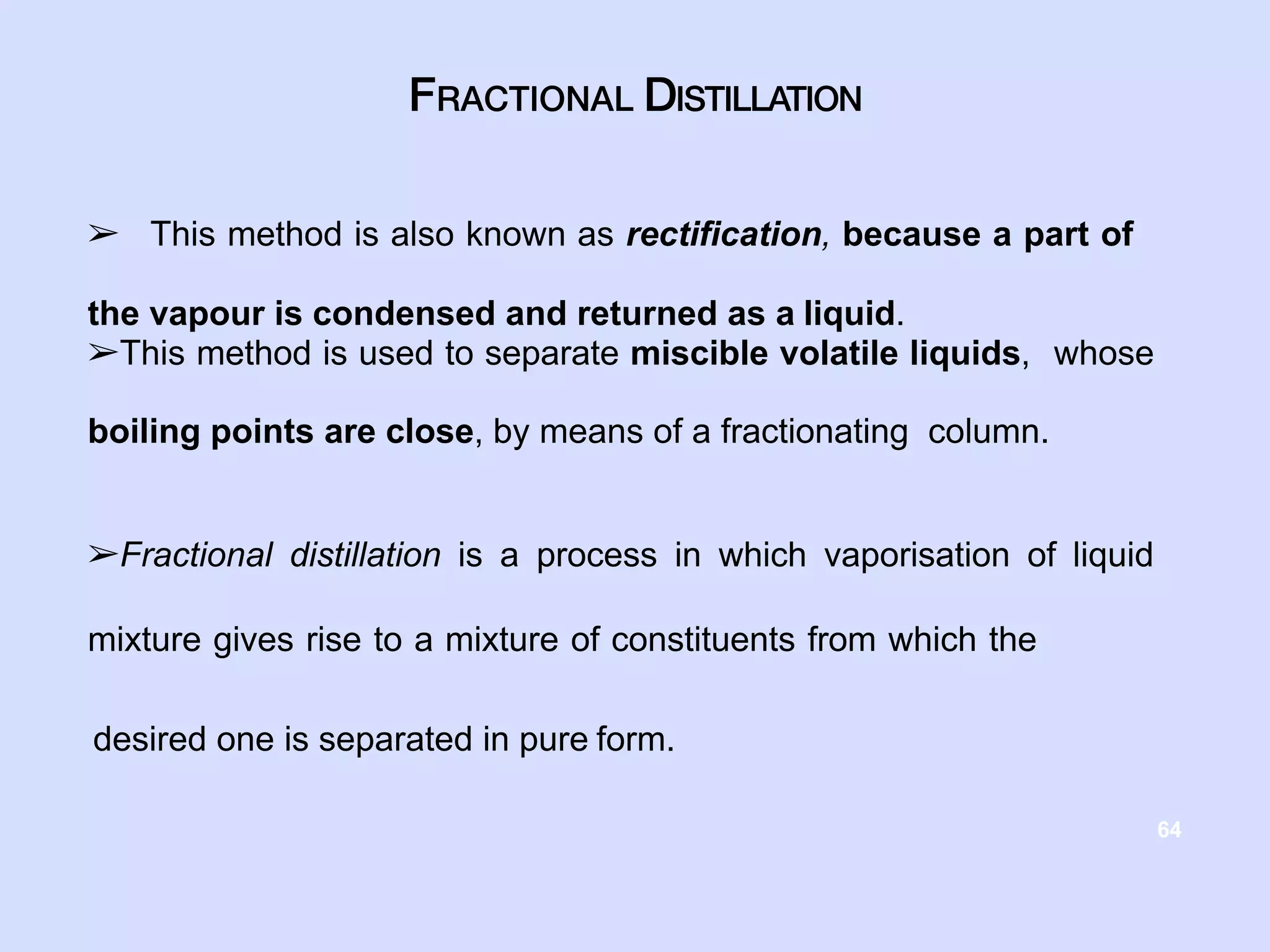 Pharmaceutical engineering: Distillation | PDF
