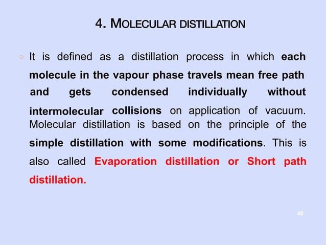 Pharmaceutical engineering: Distillation | PDF