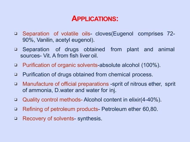 Pharmaceutical engineering: Distillation | PDF