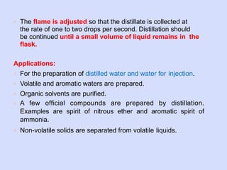 Pharmaceutical engineering: Distillation | PDF