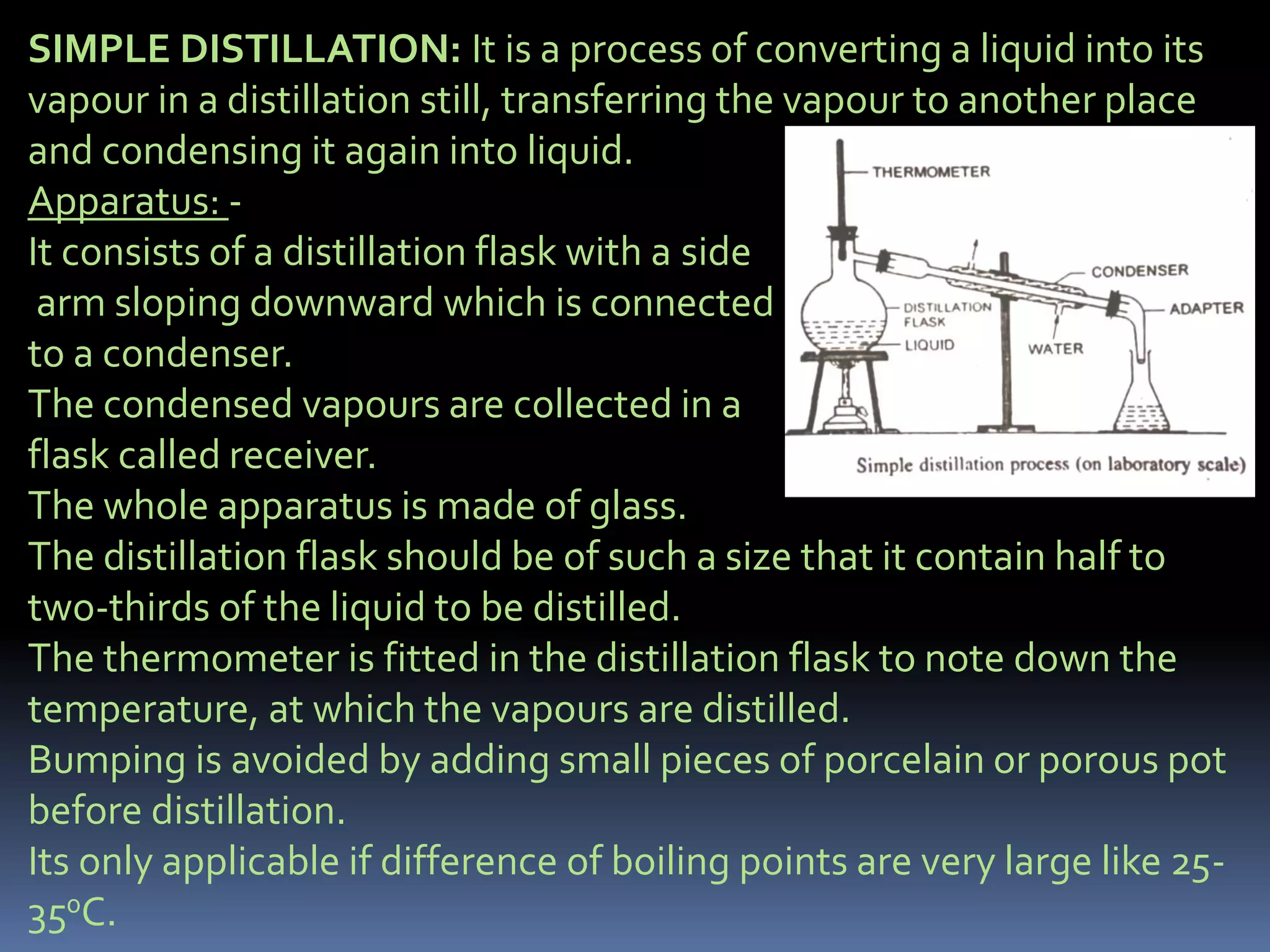 Distillation, distillation process for pharma students, simple ...