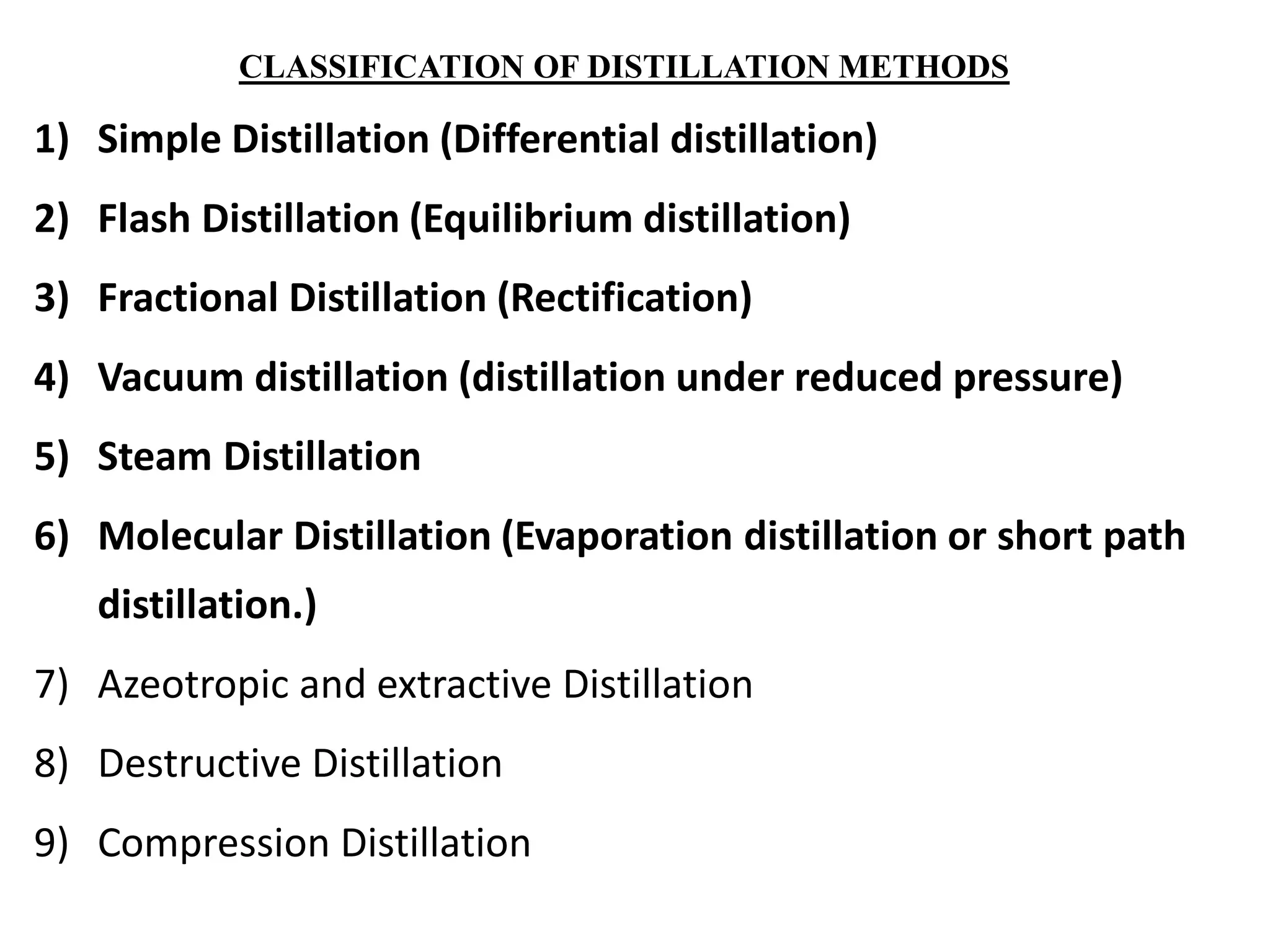 Distillation and its types | PDF