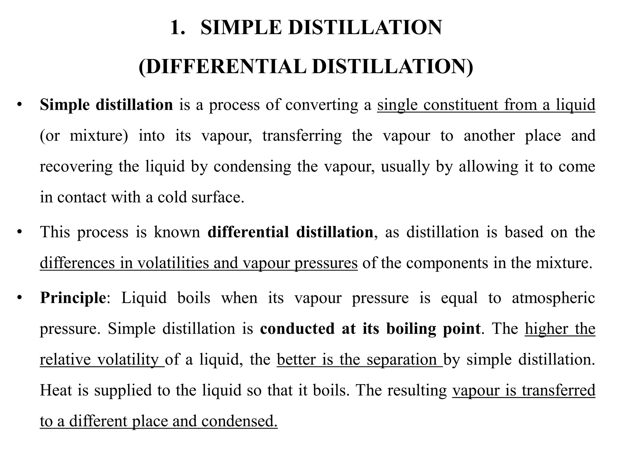 Distillation and its types | PDF