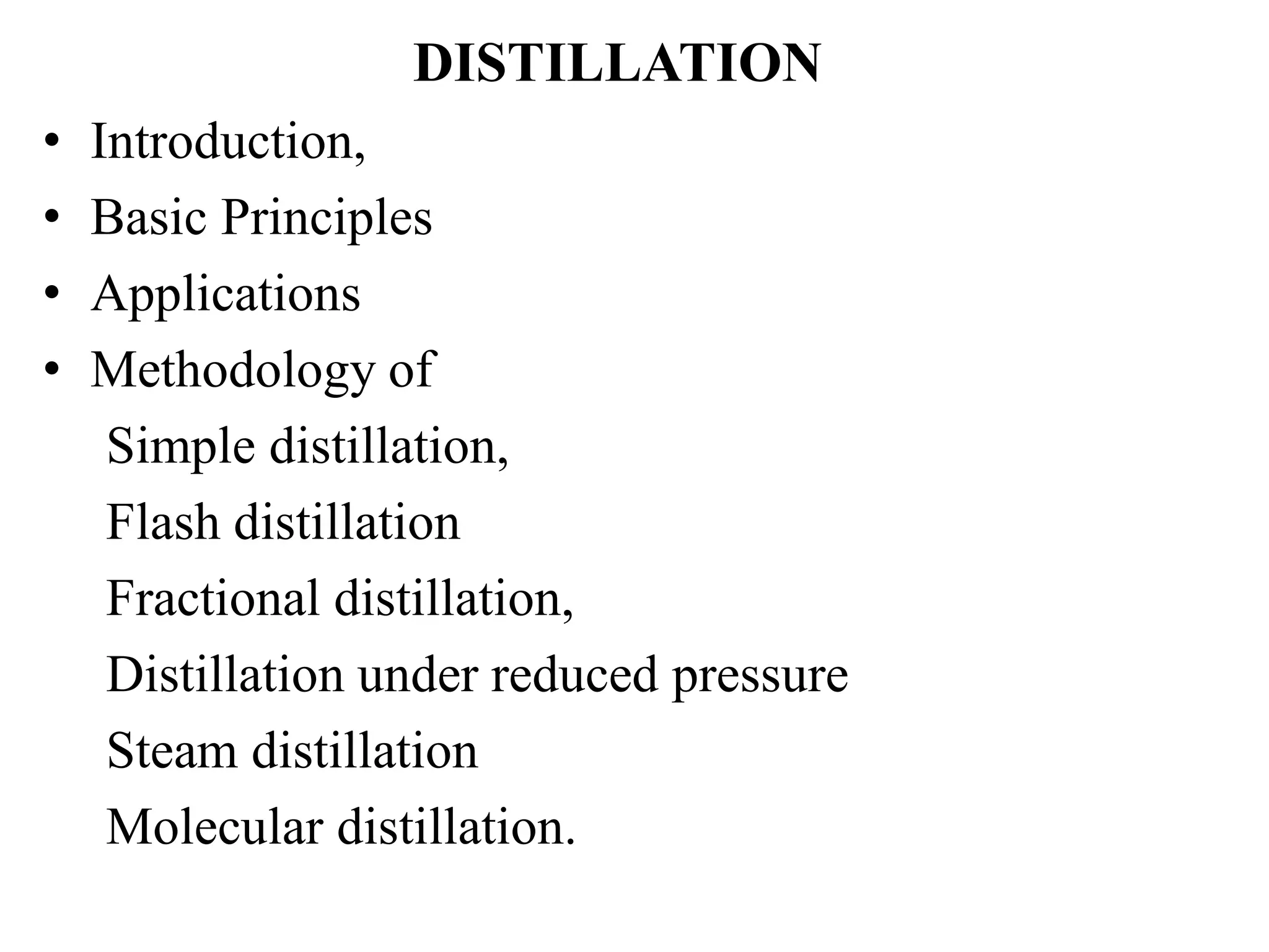 Distillation and its types | PDF