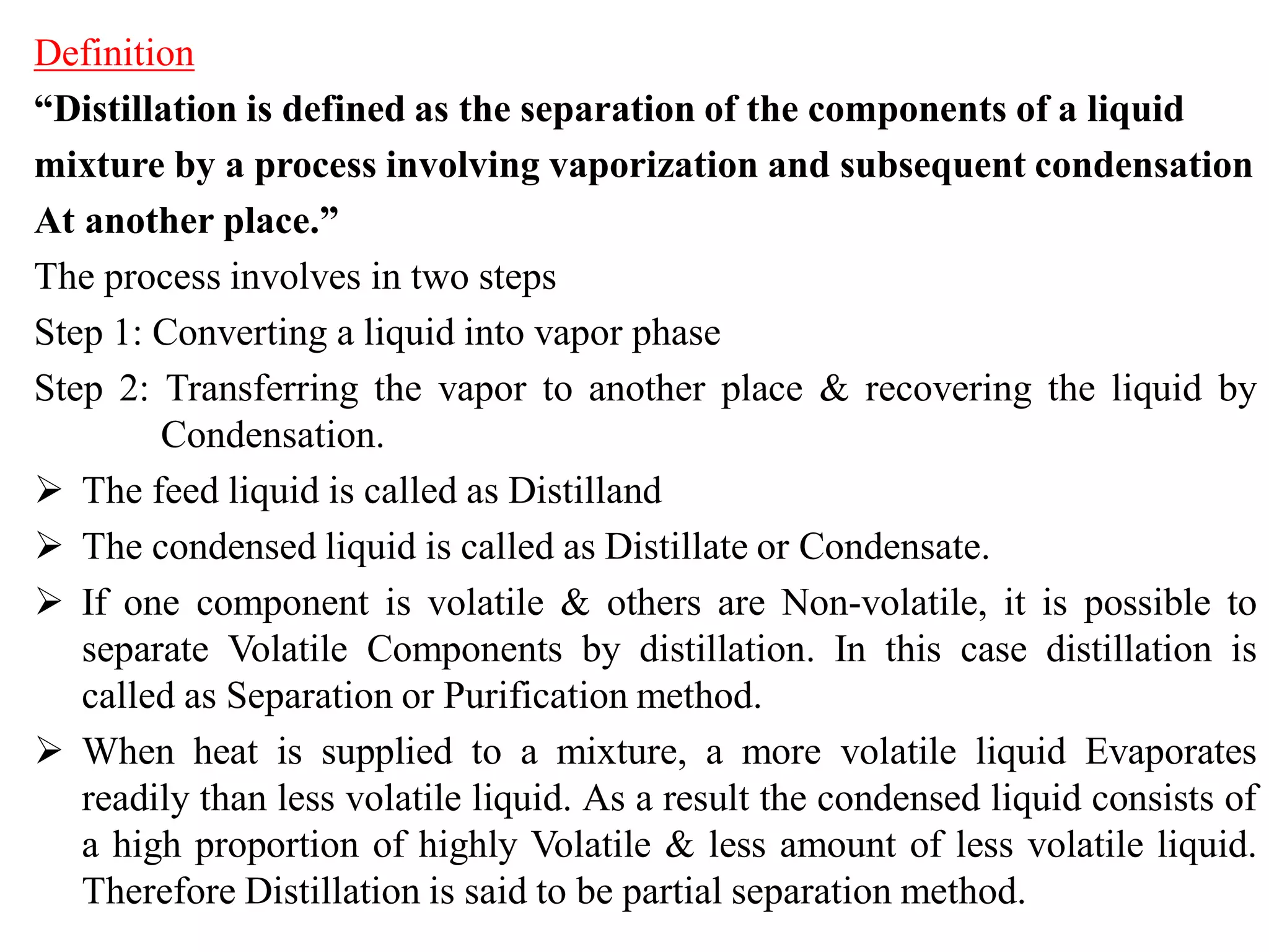 Distillation and its types | PDF
