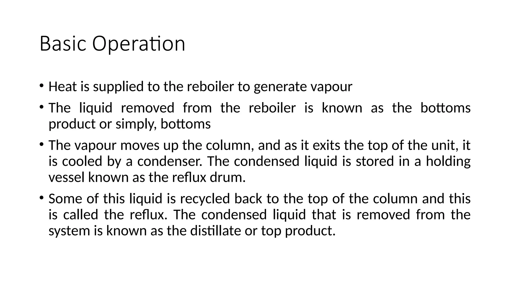 distillation column - batch and continuous | PPTX