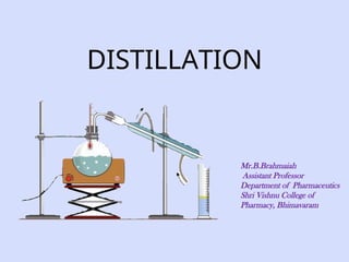 Distillation.ppt in Pharmaceutical Engineering | PPTX