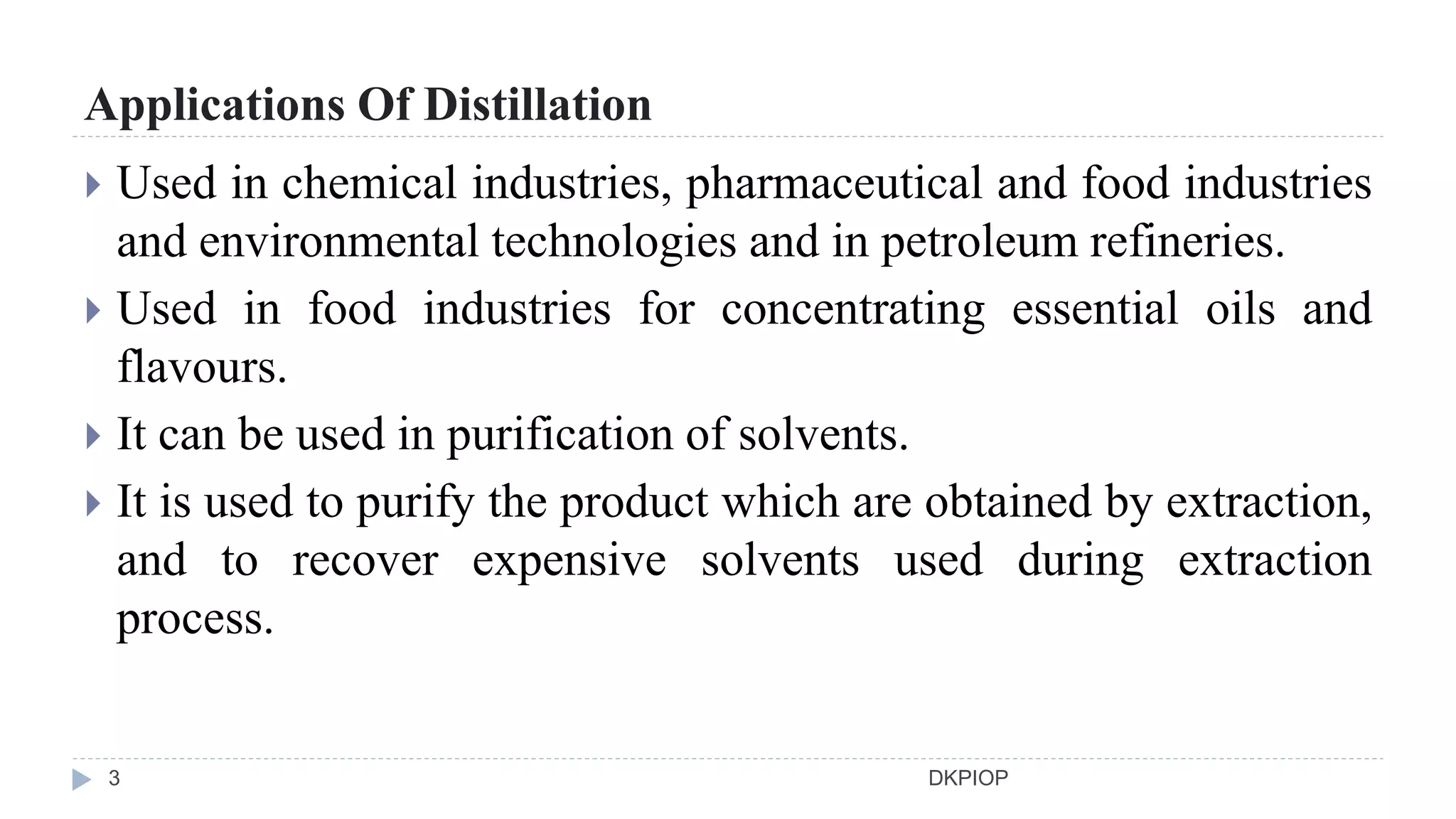 Distillation pharmaceutical engineering | PPTX